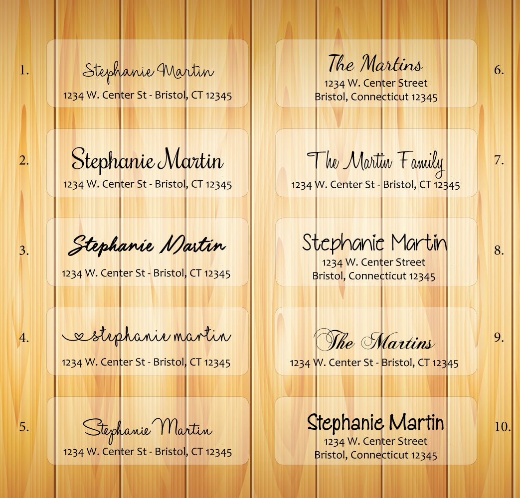 J and S Graphics Personalized Address Labels